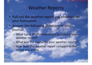 Weather And Water | PPT