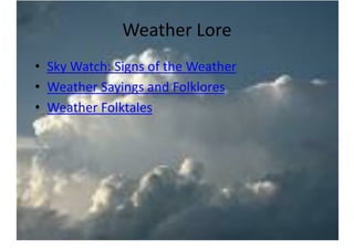Weather And Water | PPT