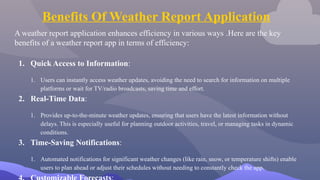 Weather Application Powerpoint Presentation | PPTX