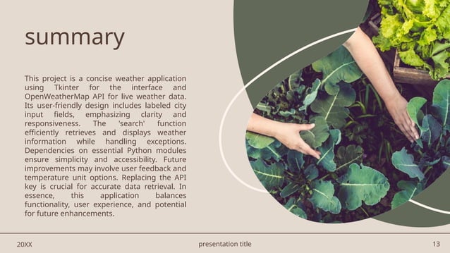 Weather Application Using Python Using Tkinter Pptx Computer Software And Applications 6265