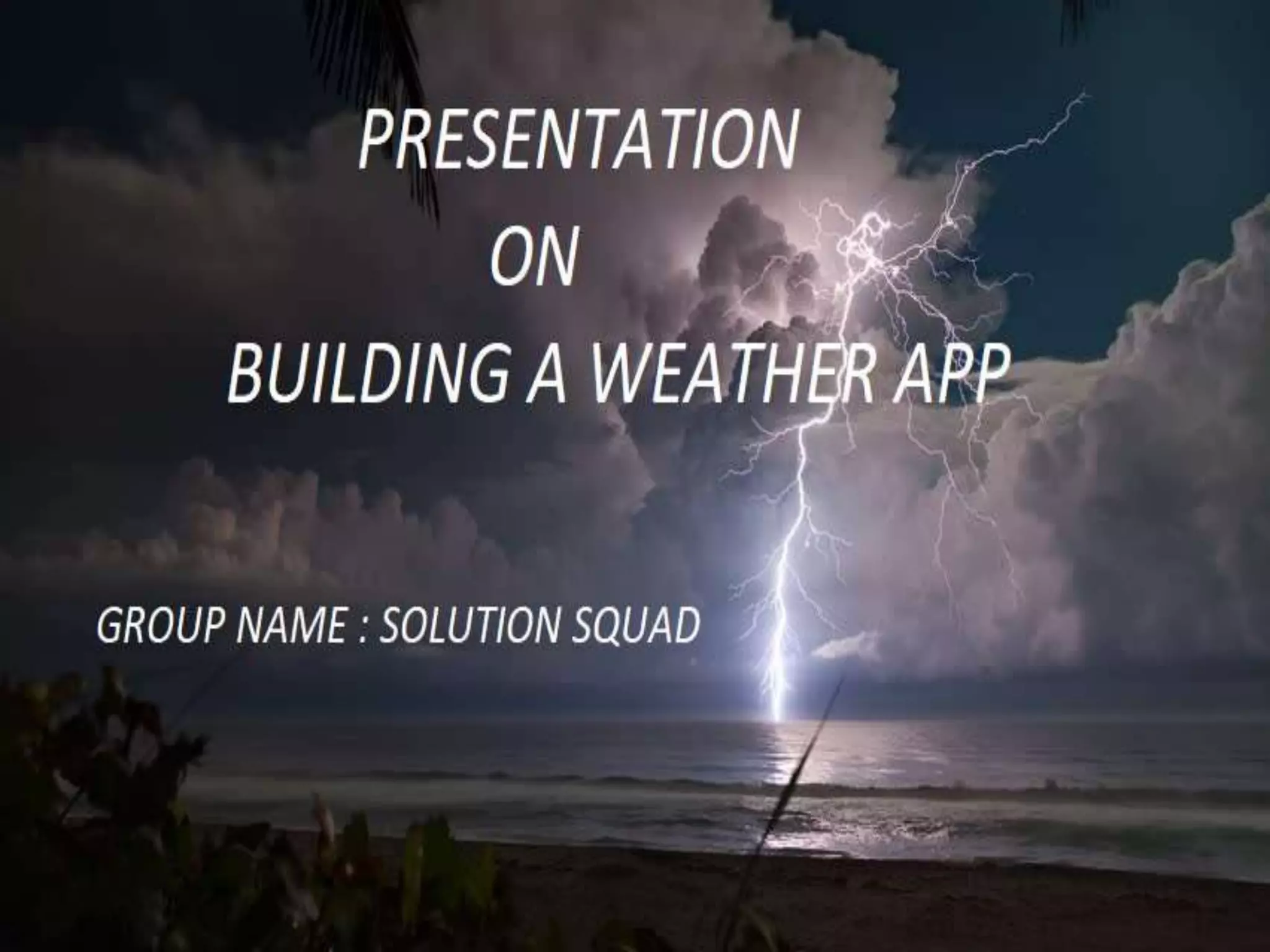 Weather app presentation | PPTX
