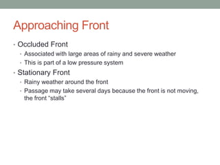 Weather around Fronts and Cyclogenesis | PPTX