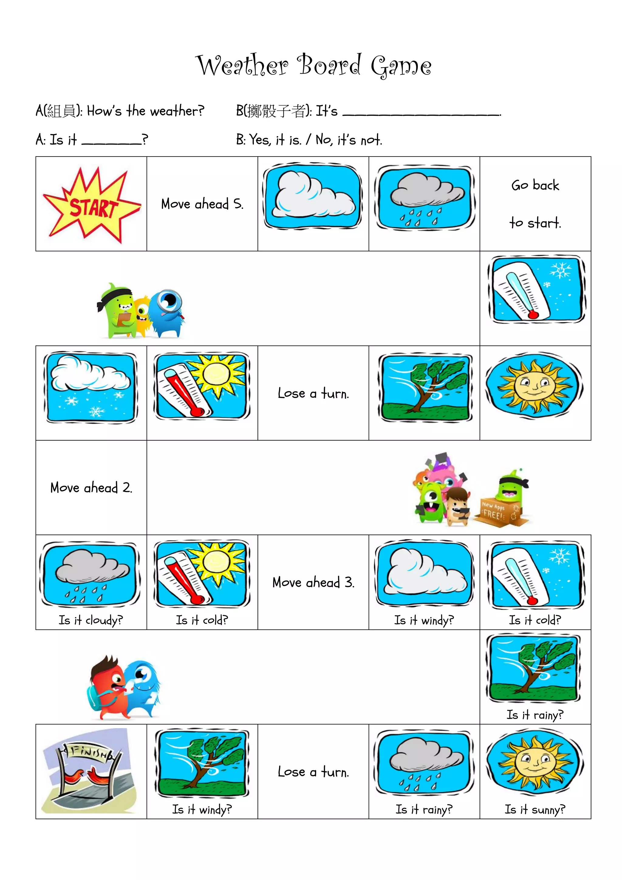 Weather board game | PDF