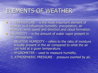 Weather and Climate | PPTX