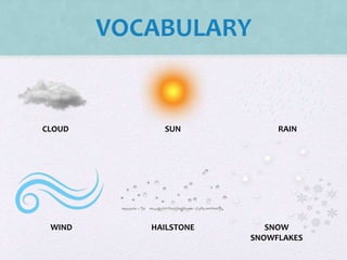 Weather climate vocabulary | PPTX