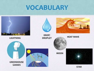 Weather climate vocabulary | PPTX