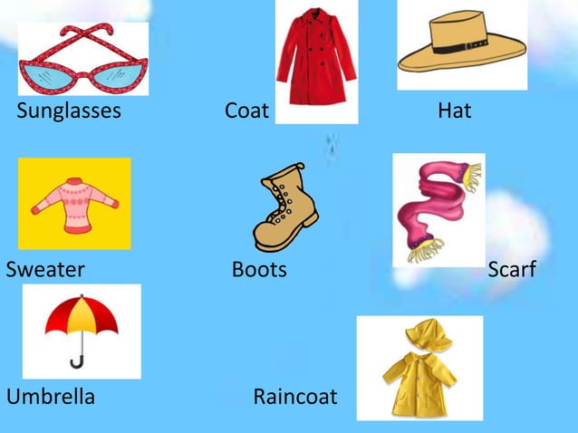 Weather, clothes and seasons | PPTX