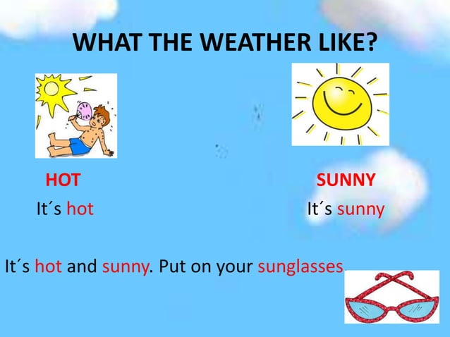 Weather, clothes and seasons | PPTX