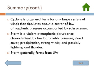 Weather disturbances | PPTX