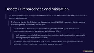 Weather disturbances in the Philippines, | PPTX