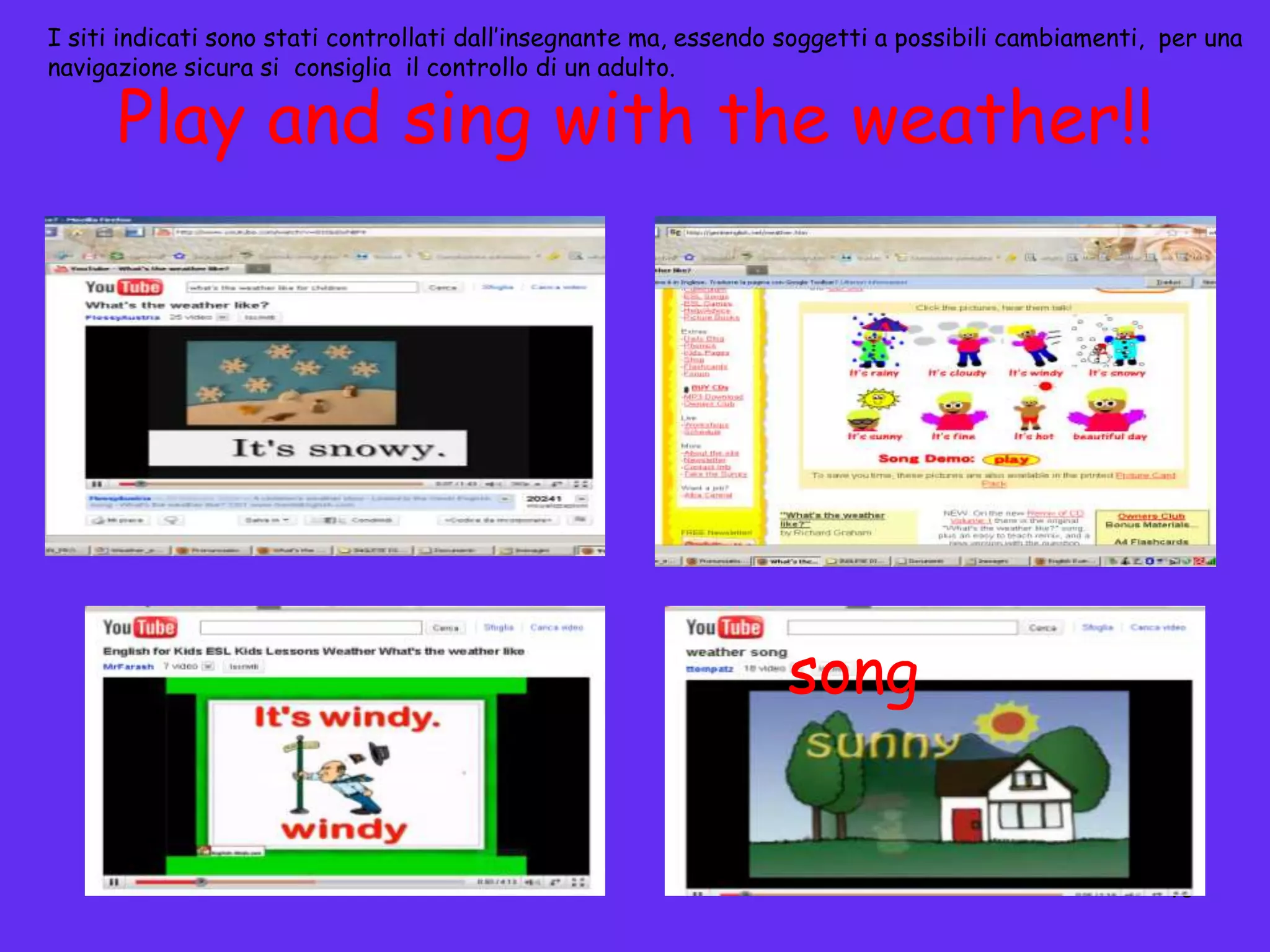 weather-english-sperimentazione-ppt