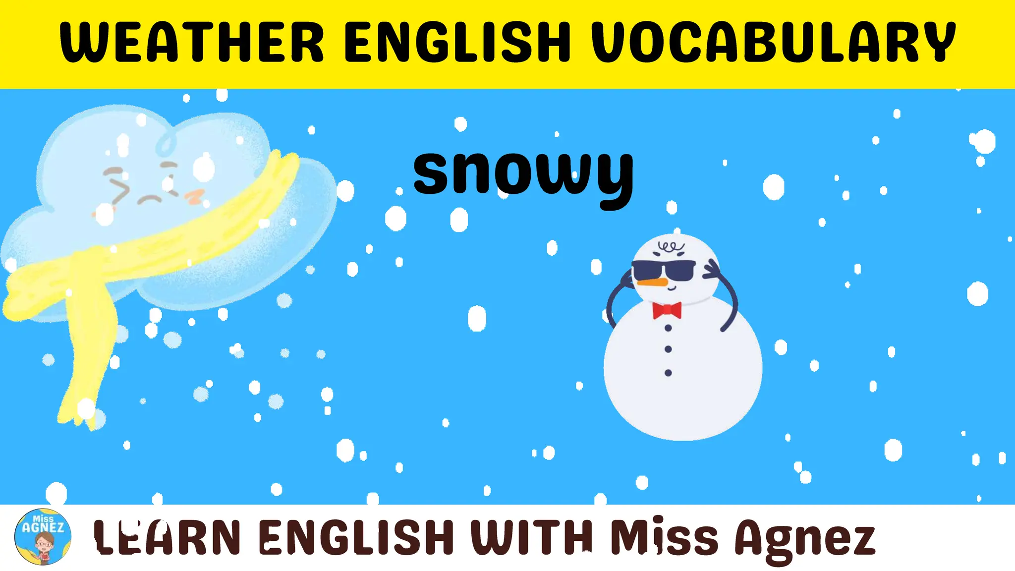 Weather Vocabulary with Picture Animations and Sentence Samples | Fun ...