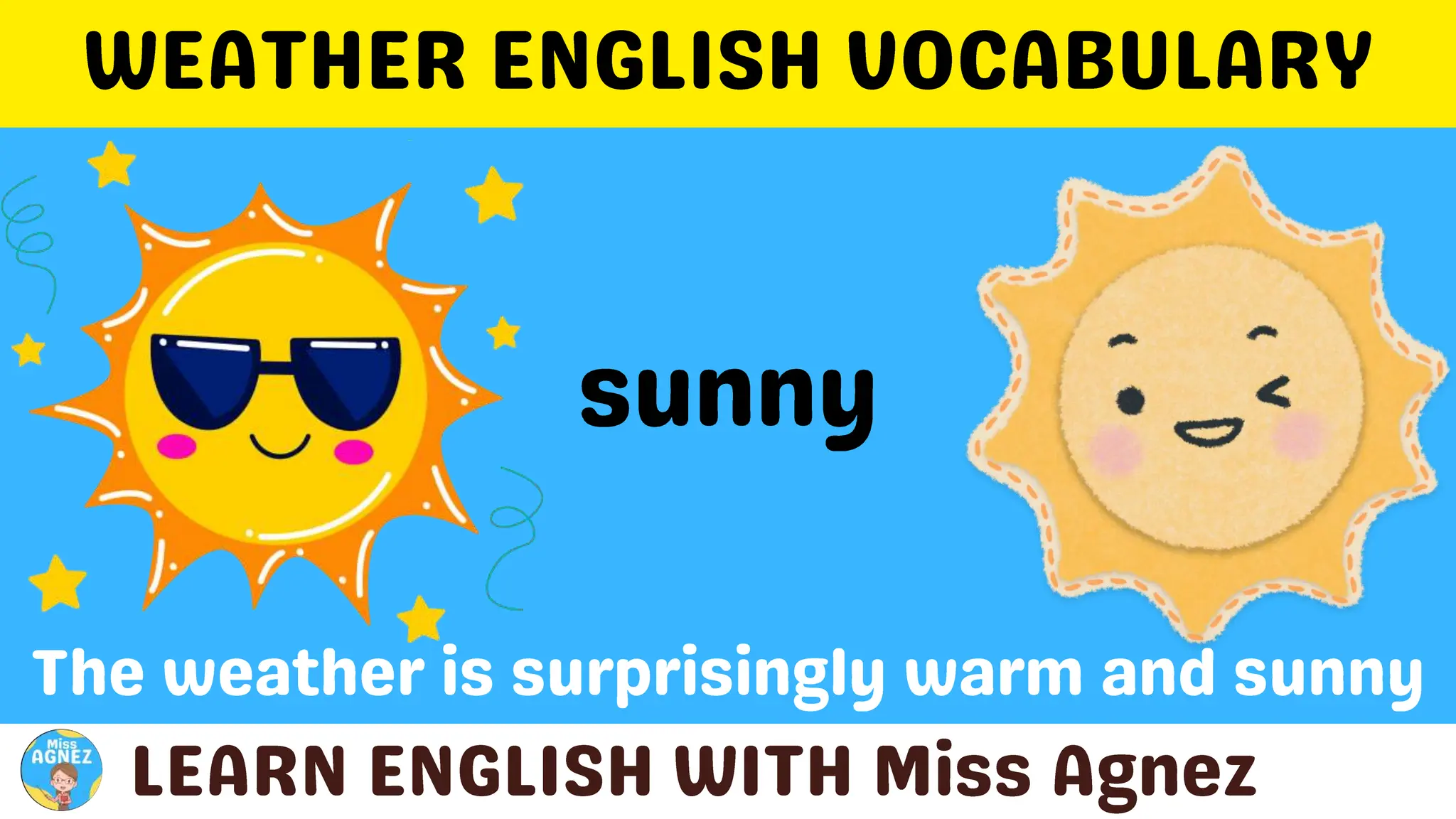 Weather Vocabulary with Picture Animations and Sentence Samples | Fun ...