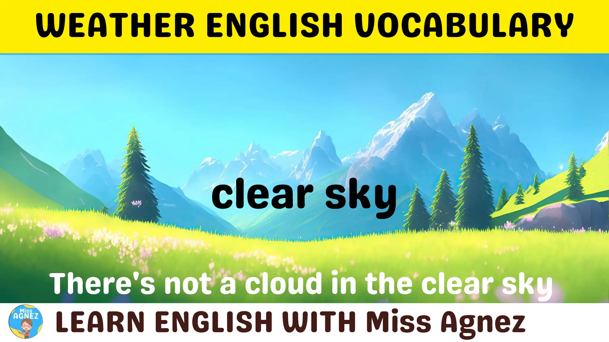 Weather Vocabulary with Picture Animations and Sentence Samples | Fun ...