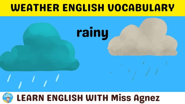 Weather Vocabulary with Picture Animations and Sentence Samples | Fun ...