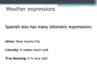 Weather expressions | PPTX