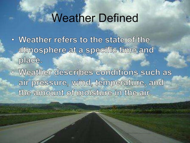 Weather Factors And Instruments Pptx Weather Science