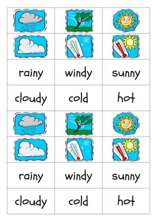 Weather flashcard | PDF