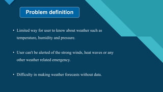Weather forcasting.pptx | Databases | Computer Software and Applications