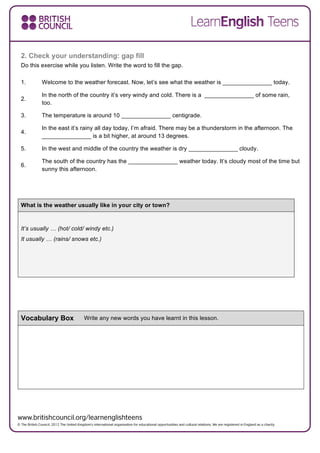 WEATHER FORECAST | PDF