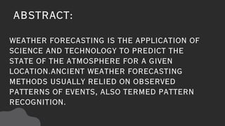 WEATHER FORECAST Applet engineering subject.pptx
