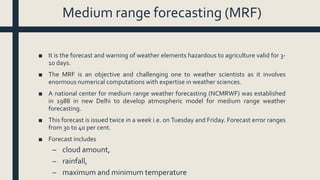 Weather forecasting in india | PPTX