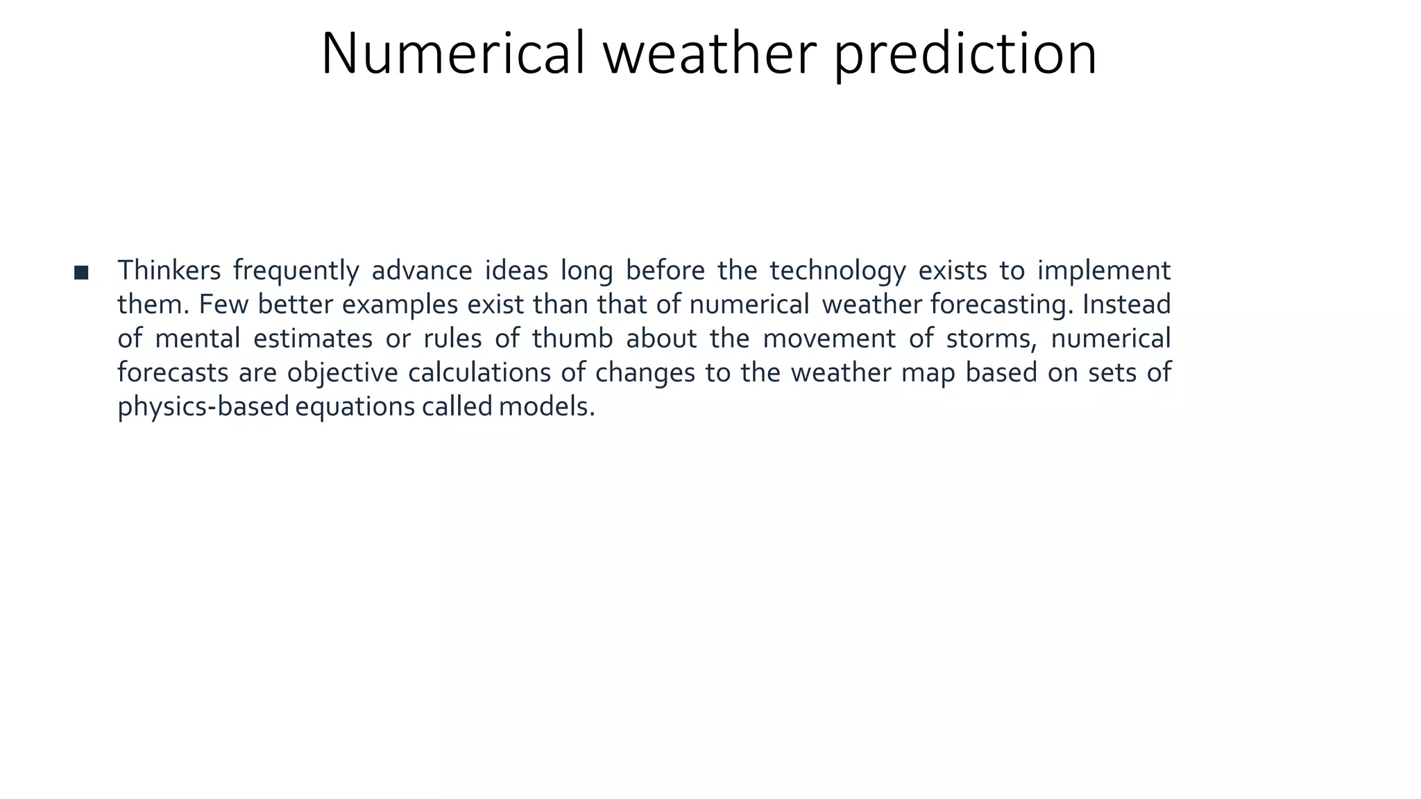 Weather forecasting | PPTX