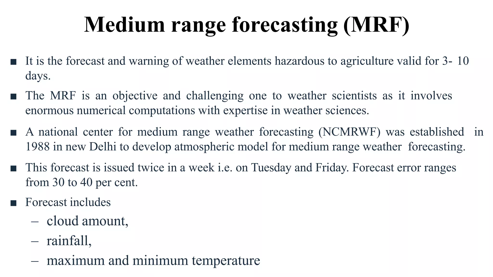 Weather forecasting | PPTX | Agriculture | Industries