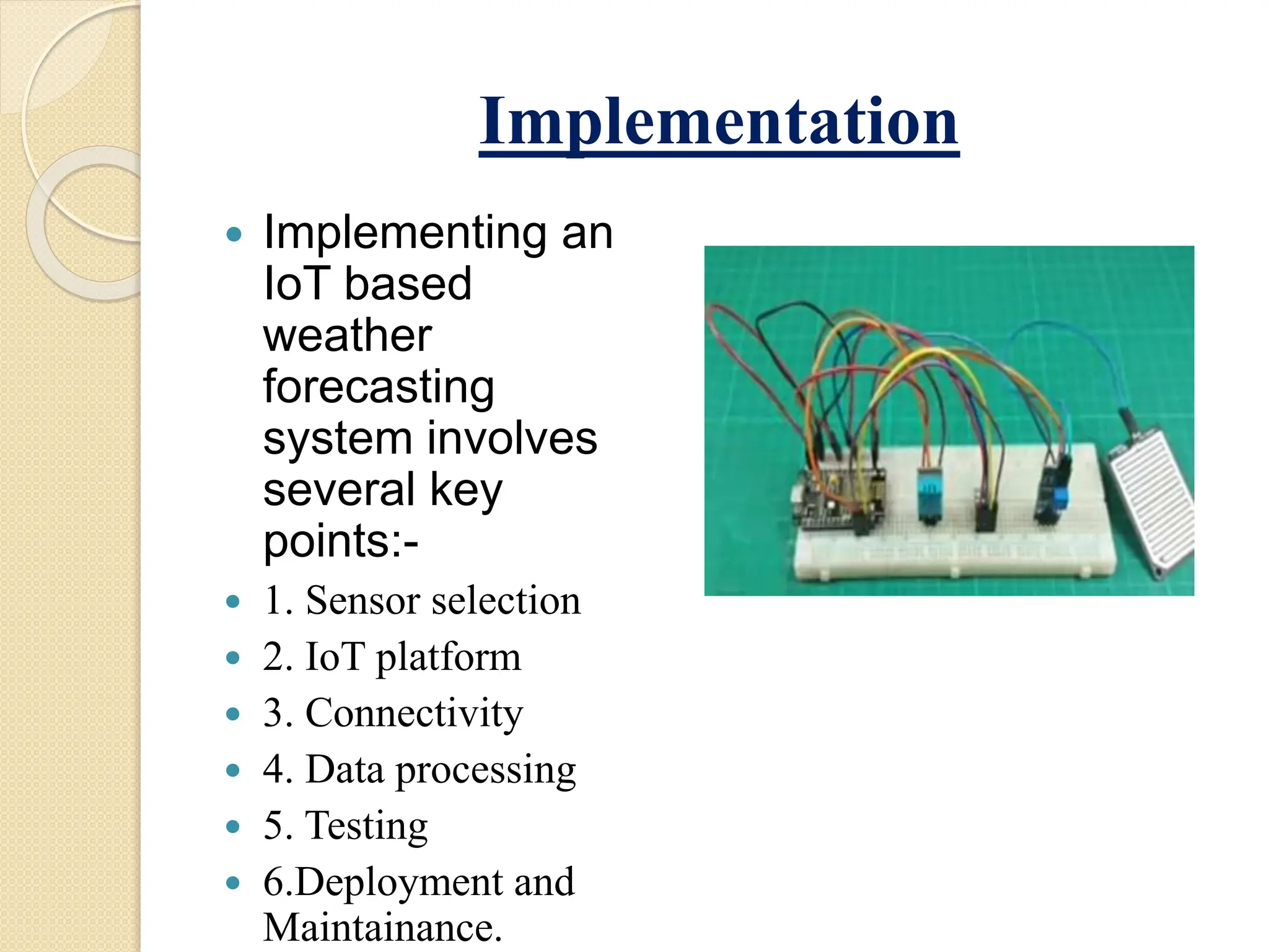 weather forecasting bcet iot project.pptx | Internet | Computing