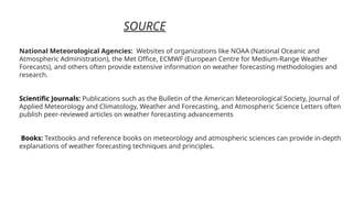 WEATHER FORECAST PROJECT for CSE students | PPTX