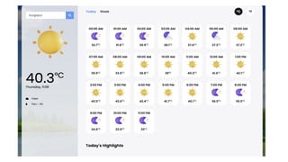 WEATHER FORECAST PROJECT for CSE students | PPTX
