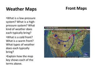 Weather fronts | PPTX