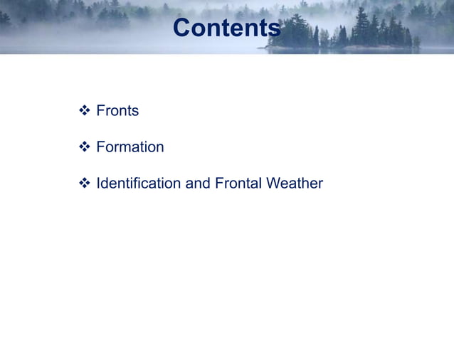 Weather fronts | PPTX