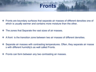 Weather fronts | PPTX
