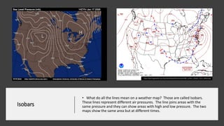 Weather fronts, maps and symbols 6.4 | PPTX