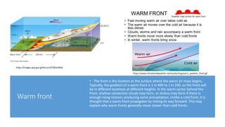 Weather fronts, maps and symbols 6.4 | PPTX
