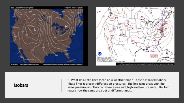 Weather fronts, maps and symbols 6.4