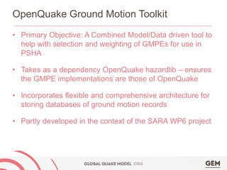 Using GEM’S Tools and Datasets for Calculating Hazard Across the Globe | PDF