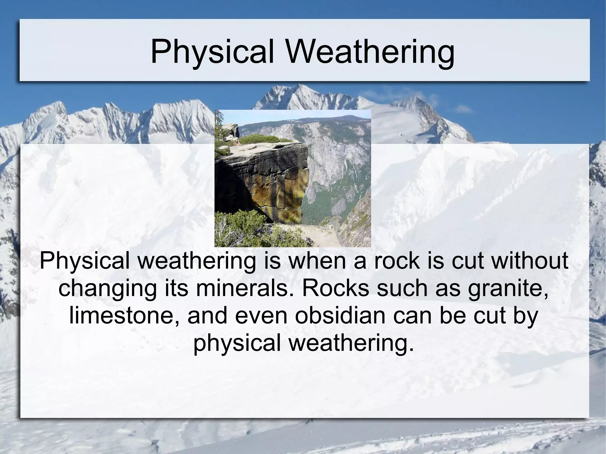 Weathering and Erosion | ODP