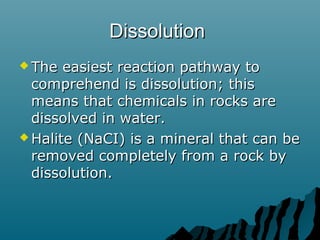 Weathering/EPCC/LM5 | PPT | Chemistry | Science