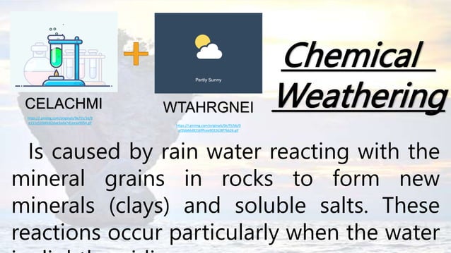 Weathering how rocks undergo weathering.pptx | Weather | Science