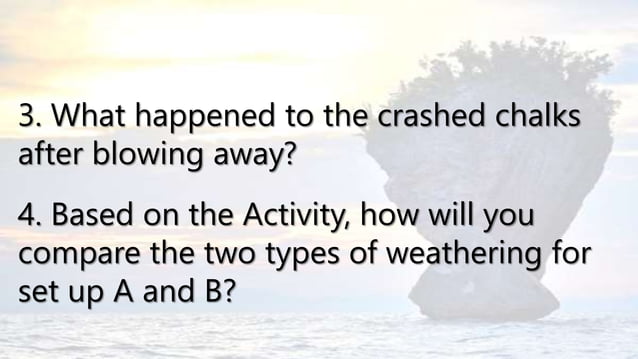Weathering how rocks undergo weathering.pptx | Weather | Science