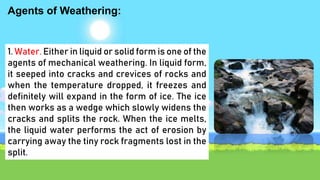 Weathering powerpoint. This is best use for observation or ...