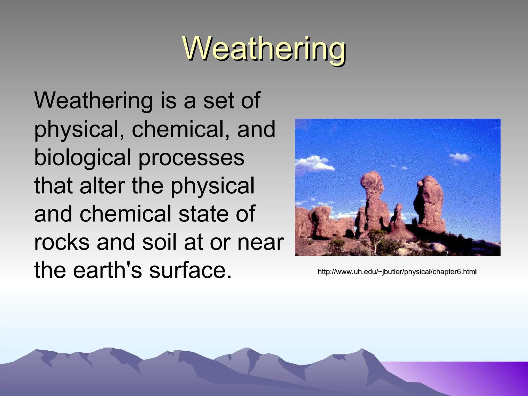 Weathering PowerPoint Presentation for Science Students | PPT