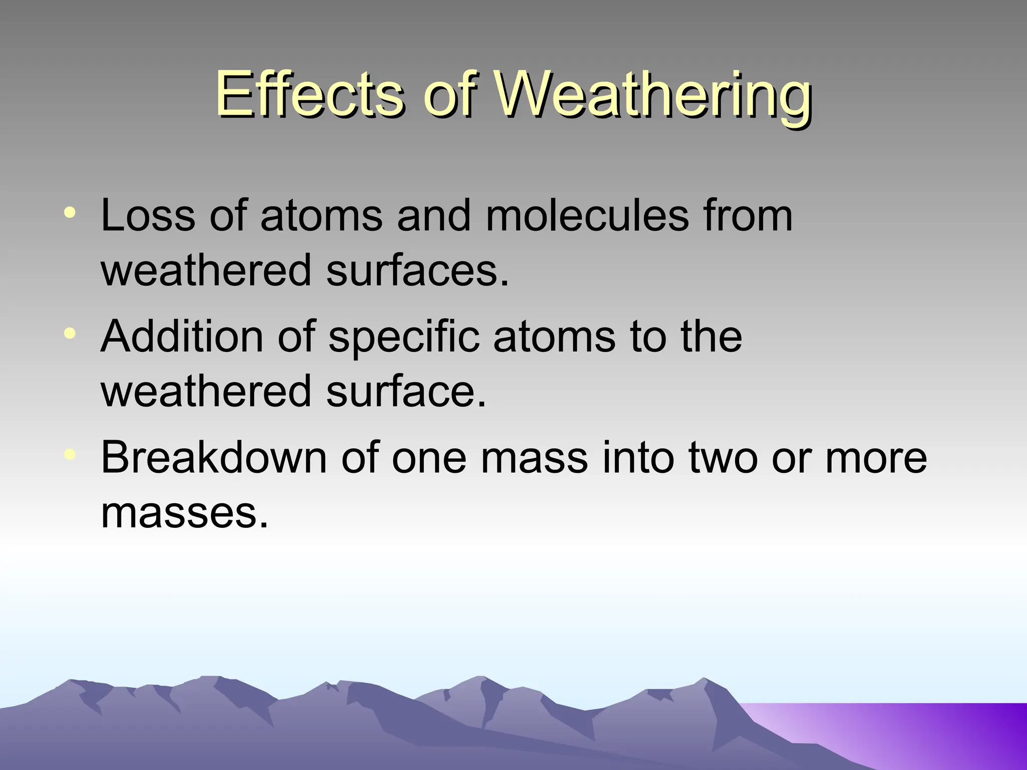 Weathering PowerPoint Presentation for Science Students | PPT