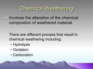 Weathering PowerPoint Presentation for Science Students | PPT