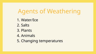 Earth Science -Stem Grade 11 - Weathering | PPTX