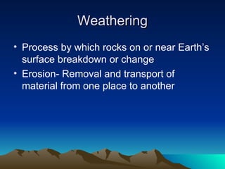 Weathering And Soil Lecture | PPT