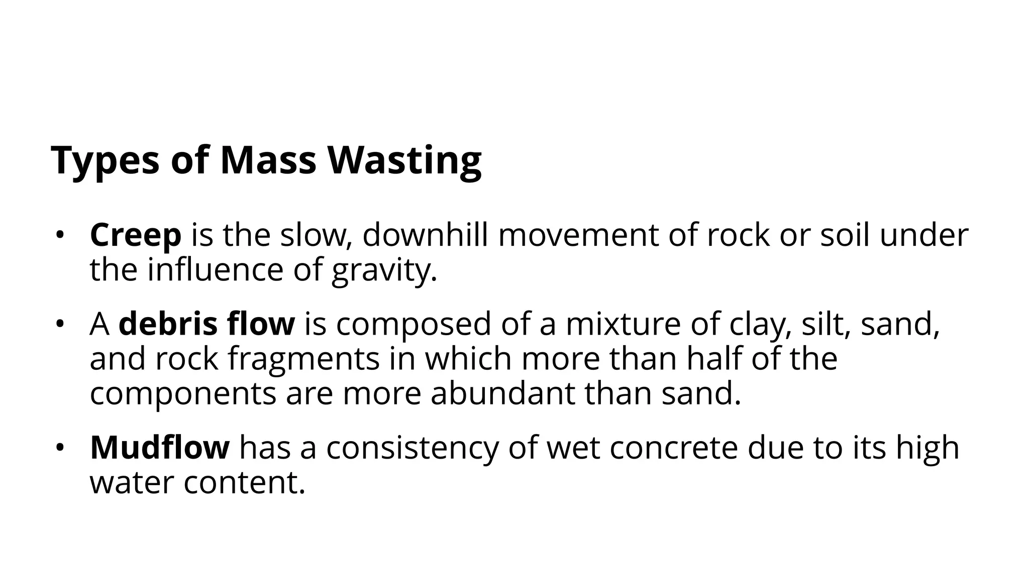 WEATHERING-EROSION-MASS-WASTING-SEDIMENTATION.pptx | Geology | Science