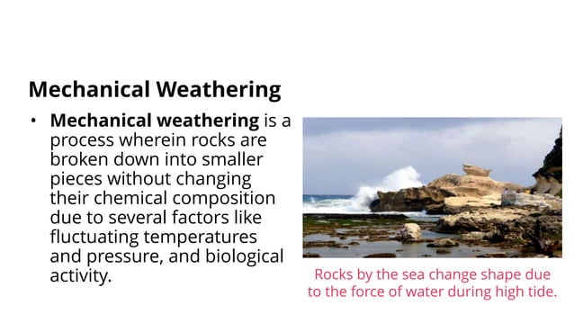 WEATHERING-EROSION-MASS-WASTING-SEDIMENTATION.pptx | Geology | Science
